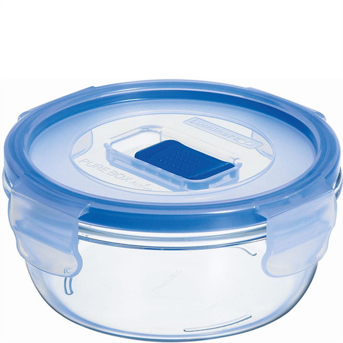 Luminarc Pure Box Active Air Tight Round Food Container with Lid 42cl ...
