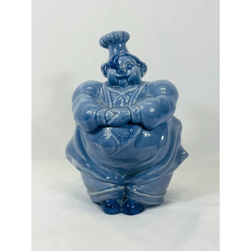 1930's Red Wing Chef Pierre Blue Cookie Jar Antique | eBay