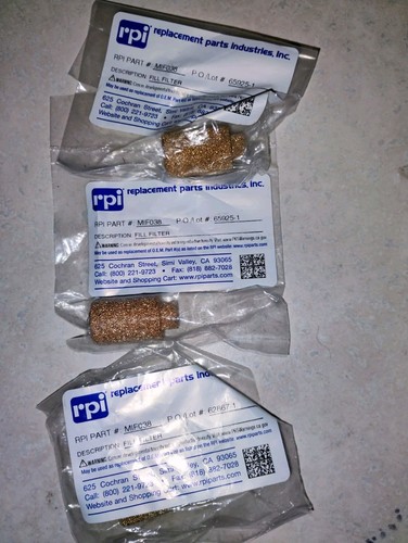 Midmark FILTER (SINTERED STYLE) (Old Style Units) RPI #MIF038 OEM# 002 ...