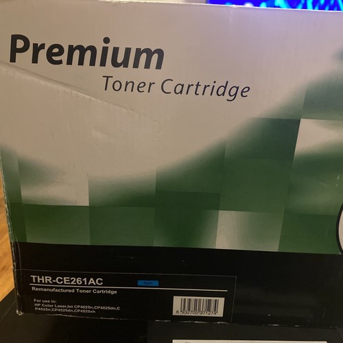 Premium Toner Cartridge CE261A) Cyan LaserJet Toner Cartridge THR ...