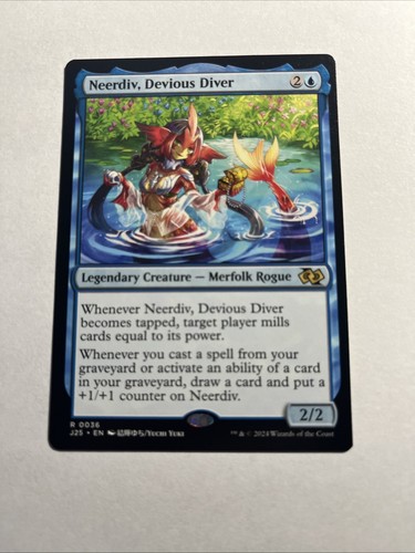 Neerdiv, Devious Diver (Anime) - Foundations Jumpstart MTG Plus Bonus ...