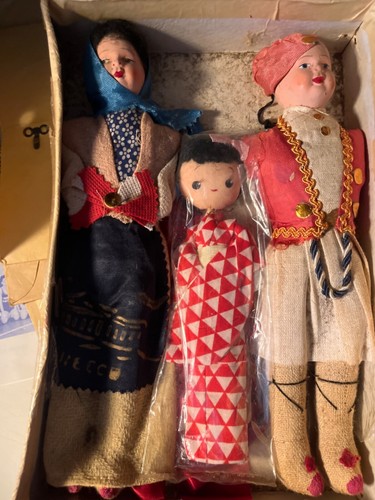 Vintage Greek Greece Cloth & Composition Man & Woman Costume Dolls in ...