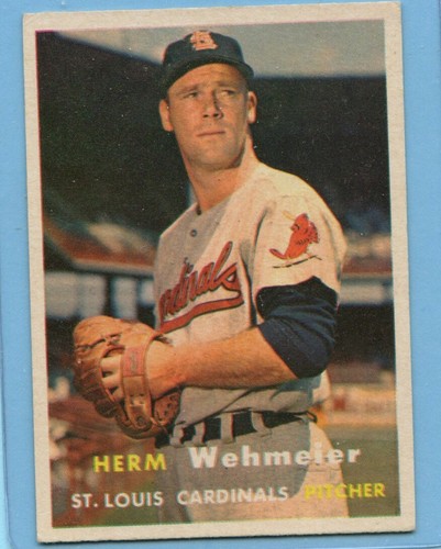 1957 Topps Baseball Card #81 Herm Wehmeier - St. Louis Cardinals (EX ...