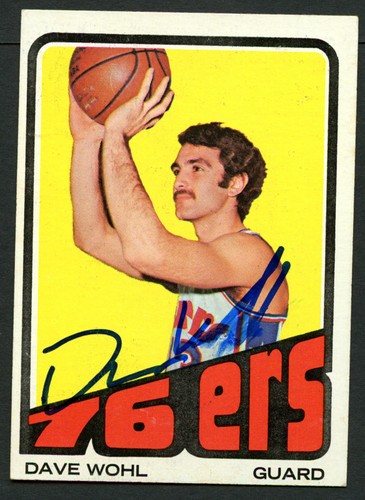 Dave Wohl #99 signed autograph auto 1972-73 Topps Basketball Trading ...