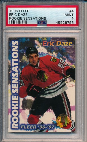1996 FLEER ERIC DAZE ROOKIE SENSATIONS #4 PSA 9 MINT NO 10'S POP 1 9 | eBay
