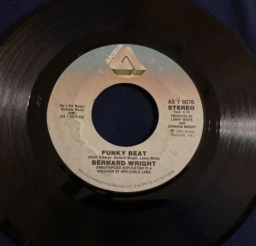 BERNARD WRIGHT - Funky Beat - VG++ 1983 Arista R&B Vinyl 45 7" | eBay