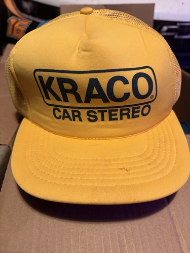 Vintage Kraco Car Stereo Hat Trucker Mesh Snapback adjustable | eBay