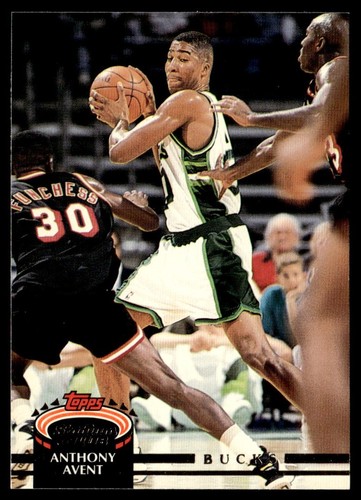 1992-93 Stadium Club Anthony Avent Rookie Milwaukee Bucks #352 | eBay
