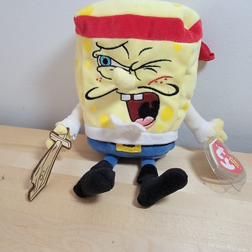 TY CAPTAIN SPONGEBOB the BEANIE BABY - MINT with MINT TAGS | eBay