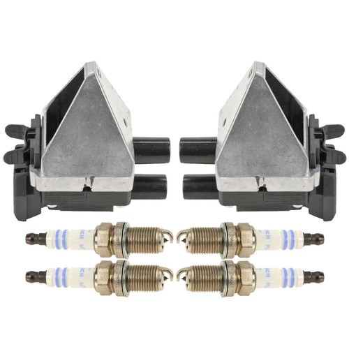 Bosch 2 Nocop Ignition Coils & 4 Wire Platinum Spark Plugs Kit For ...