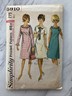 Vintage Simplicity 7541 Misses Dress in 2 Lengths Pattern - Size 10 ...