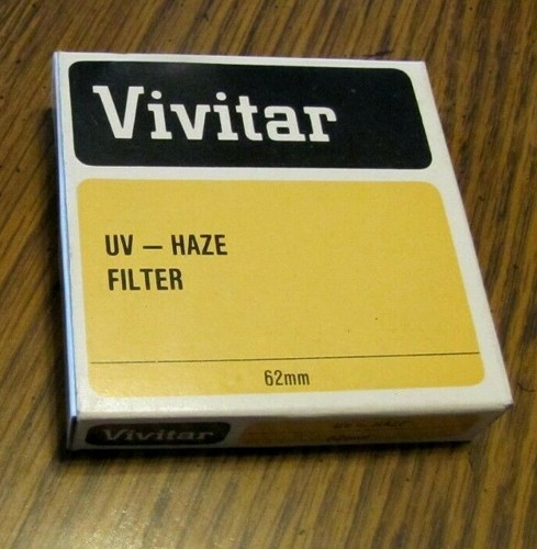 Vivitar 62mm UV-Haze Filter Plastic Case & Box & Instructions | eBay