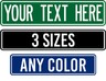 Personalized Custom Street Signs - 3 Sizes, 8 Colors - Quality Aluminum ...
