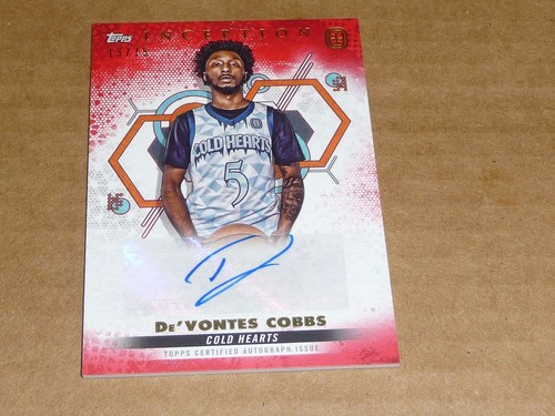 2022/23 Topps Inception OTE DE'VONTES COBBS AUTOGRAPH/AUTO RED /75 ...