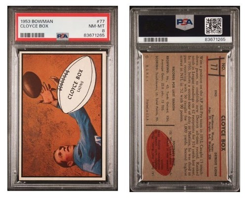 1953 Bowman Cloyce Box SP Short Print #77 PSA 8 NM MT | eBay
