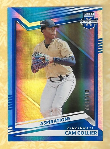 CAM COLLIER 2022 PANINI DONRUSS ELITE BLUE SP ROOKIE RC SP CARD #'D ...