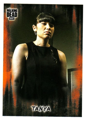 WALKING DEAD HUNTERS AND THE HUNTED ORANGE PARALLEL BASE CARD 96 TANYA ...