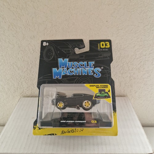 2023 Muscle Machines Chase 1966 Dodge Charger Black #03 F62 | eBay