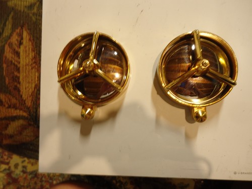 Vintage Gold / Crome Yankee Metal Products / Tri Bar Mirrors / Driver ...
