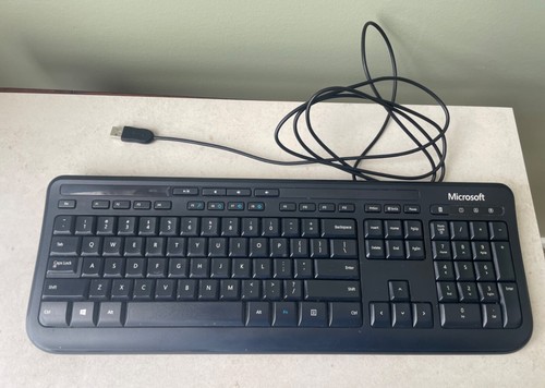 Microsoft Wired USB Keyboard 600 Black Model: 1576 | eBay