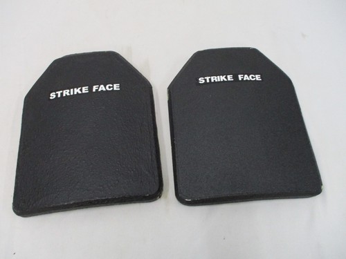 10x12 TAP STRIKE FACE (2) PLATES BODY ARMOR INSERTS LEVEL 3 GAMMA PLUS ...