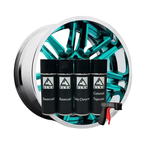 Alsa Turquoise Chrome Paint - Spray Can Kit (30 sq ft of chrome) | eBay