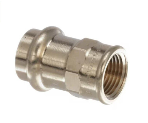 Viega ProPress 1/2 in. Press x 3/8 in. FPT Zero-Lead Bronze Adapter (10 ...