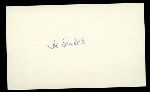 Joe Sambito signed autograph auto 3x5 index card Baseball Player 8174 ...