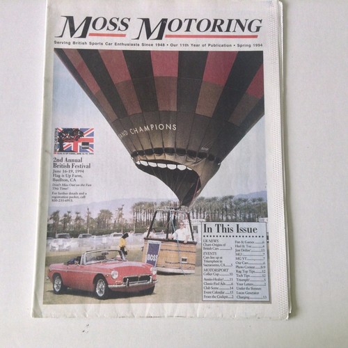 Moss Motoring Magazine Origins Of British Cars Spring 1994 052217nonrh ...
