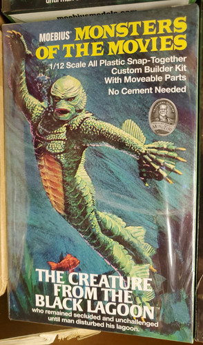 The Creature from the Black Lagoon 1/12th scale model kit by Moebius ...