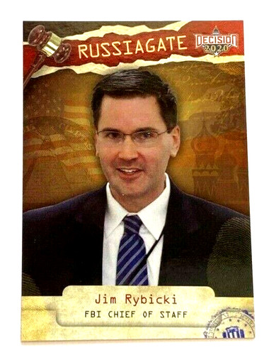 JIM RYBICKI DECISION 2020 SERIES 2 RUSSIAGATE CARD RG27 FBI CHIEF OF ...