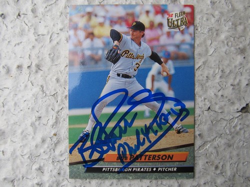 Pirates Bob Patterson Signed Autographed 1992 Fleer Ultra Mint | eBay