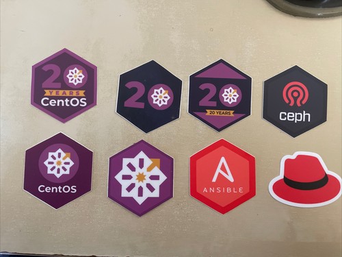 Lot of 8 Stickers Red Hat Ansible Ceph CentOS | eBay