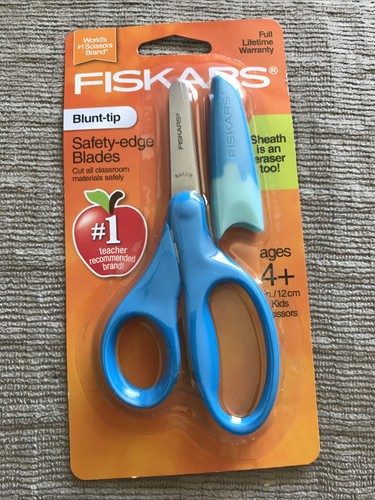 Fiskars Scissors Comfort Grip Blunt-tip Safety Edge Blade Pink Floral ...