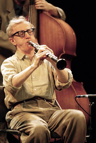 American actor director and jazz musician Woody Allen plays the cl- Old ...