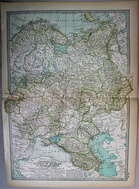 Russian Empire Map 1914