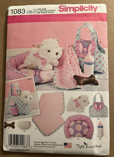 SIMPLICITY 1083 SEWING PATTERN STUFFED PUPPY | eBay
