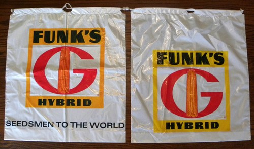 2 Different FUNKS Seed Corn Bags, Funk Colorful Plastic Sacks | eBay