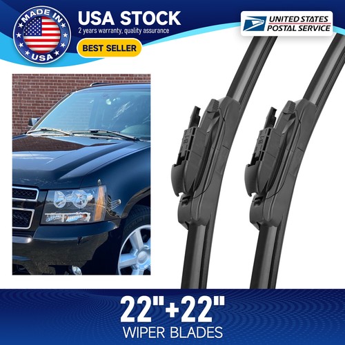 22"&22" Set of 2 OEM Quality Windshield Wiper Blades Streak-Free ...