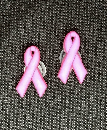 2 pc Breast Cancer Awareness Ribbon Shoe Charm Set | eBay