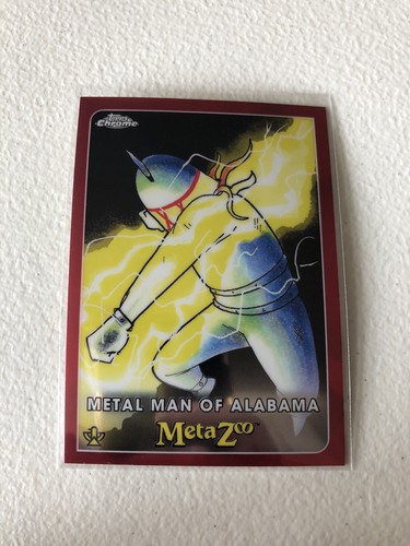 2022 Topps Chrome Metazoo Metal Man Of Alabama Red Refractor Holo Base ...