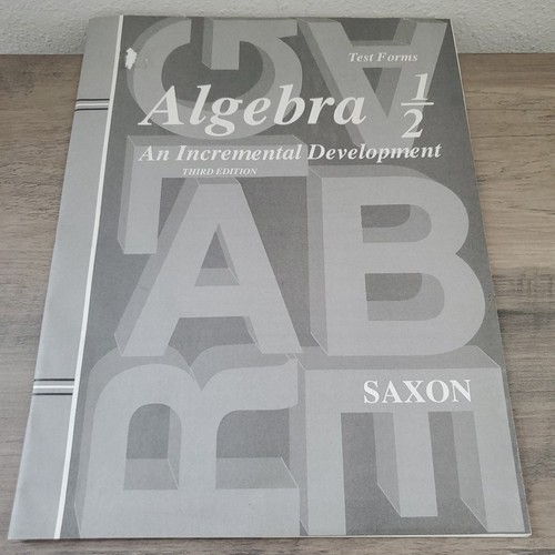 Algebra 1-2 by John Saxon Test Forms 2002 | eBay