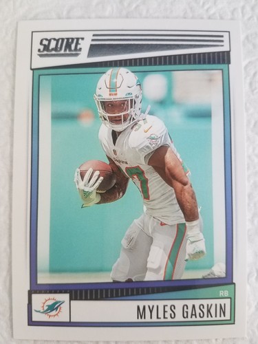 MYLES GASKIN MIAMI DOLPHINS 2022 PANINI SCORE CARD #275 | eBay