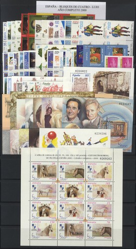 Bargain! Year 2000 / MNH 4 Years Complete (Los Stamps IN Block Of Four ...