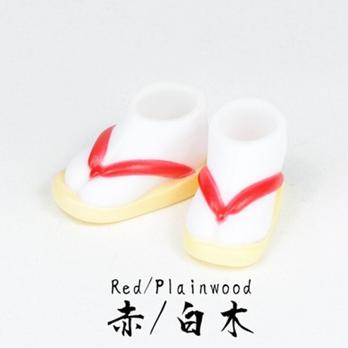 For Obitsu 11cm body tabi sandals 11SH-F006 Red/Plainwood | eBay