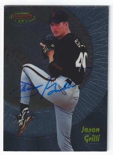 JASON GRILLI SAN FRANCISCO GIANTS SIGNED 1998 CARD ANGELS TIGERS BRAVES ...