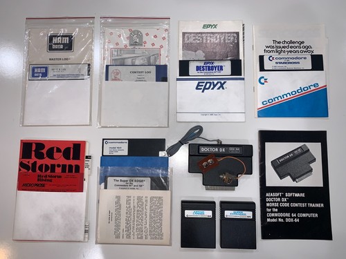 Lot of Commodore 64 Games & Applications on Floppy Disks/Carts w Super ...