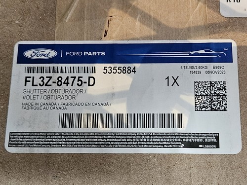 2015-2017 FORD F150 NEW OEM 3.5L RADIATOR SHUTTER FL3Z-8475-D | eBay