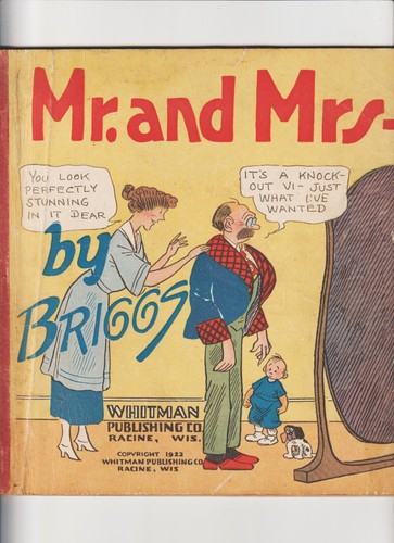 MR. AND MRS. 1922 WHITMAN . PLATINUM AGE COMIC STRIP BOOK | eBay