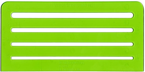 Lettering Aid Template, 1/8, 5/32, 3/16, 1/4 Inch Sizes, 1 Each (R925 ...